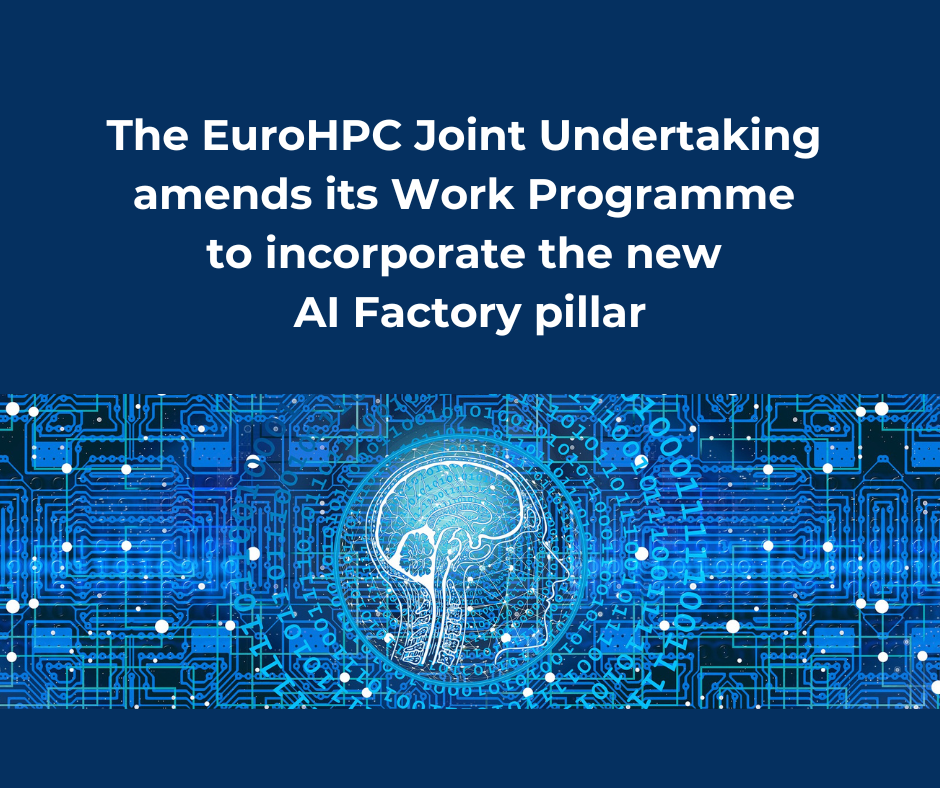 The EuroHPC Joint Undertaking amends its Work Programme to incorporate ...